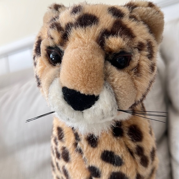Toys | Seated Cheetah Stuffed Animal 11 Tall 7 Long Not Counting Tail 8 ...